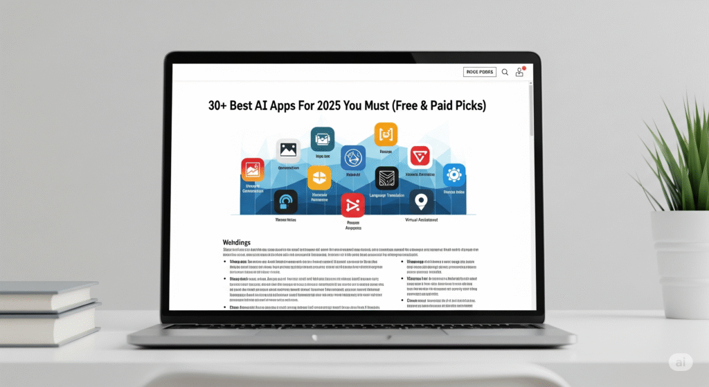 30+ Best AI Apps For 2025 You Must Try (Free & Paid Picks)